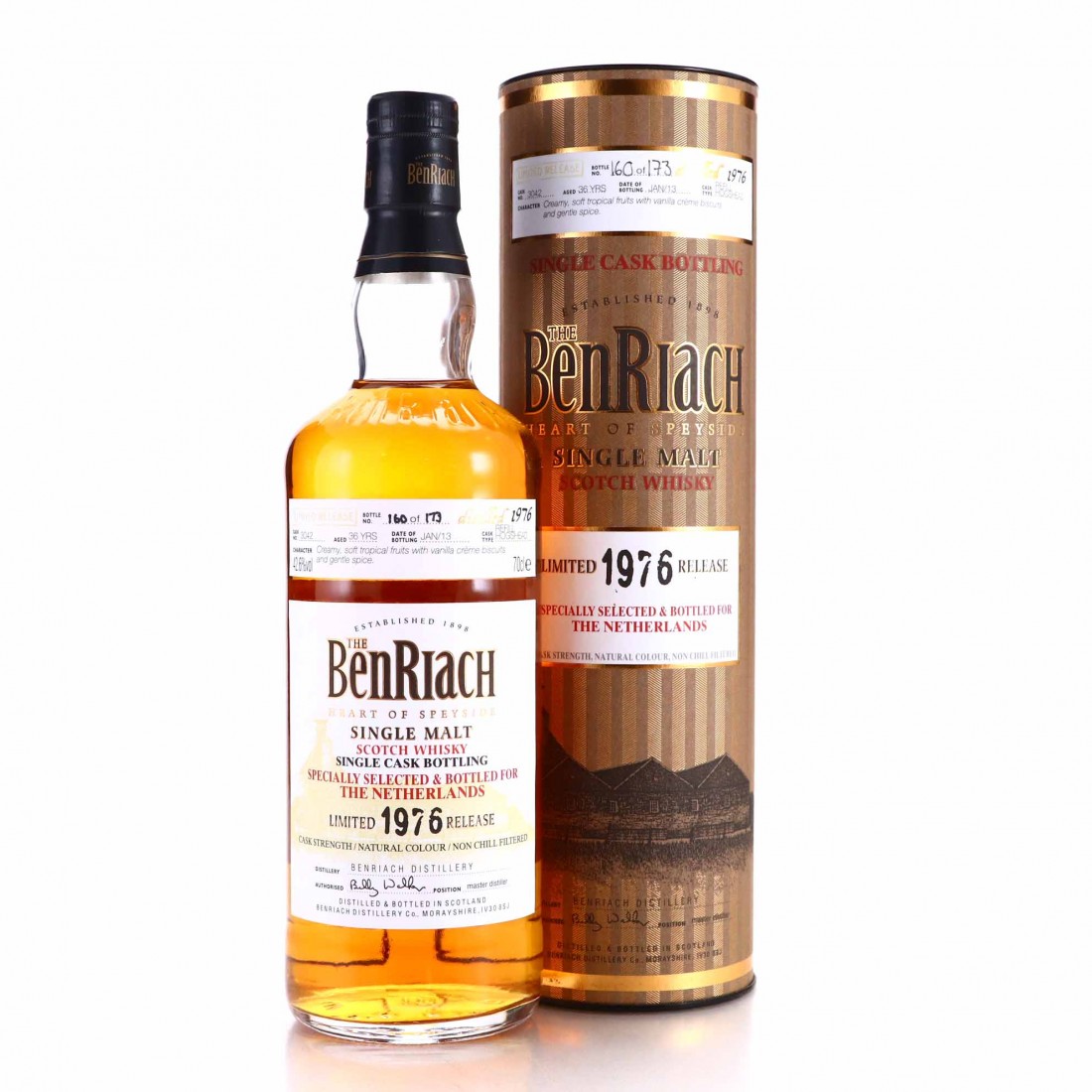 Benriach 1976 Single Cask 36 Year Old #3042 / Netherlands | Whisky ...