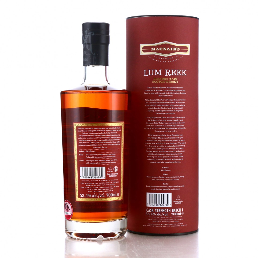 MacNair's Lum Reek 10 Year Old Cask Strength Batch #1 | Whisky Auctioneer