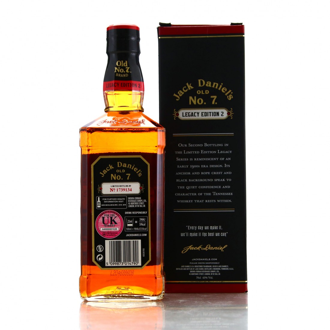 Jack Daniel's Old No.7 Legacy Edition 2 70cl | Whisky Auctioneer