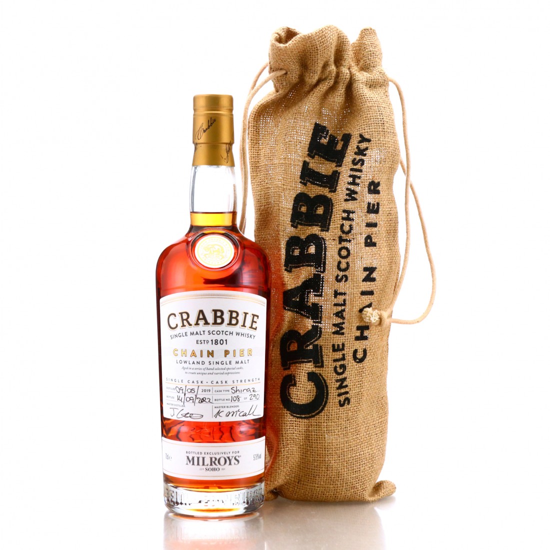 Chain Pier 2019 Single Shiraz Cask / Milroys of Soho | Whisky Auctioneer