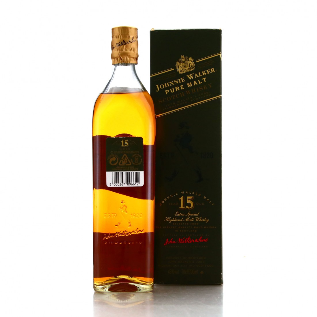 Johnnie Walker 15 Year Old Pure Malt / Green Label | Whisky Auctioneer