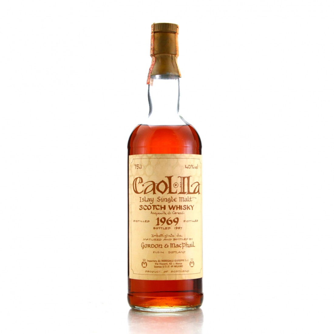 Caol Ila 1969 Gordon and MacPhail Celtic Label / Meregalli Import ...