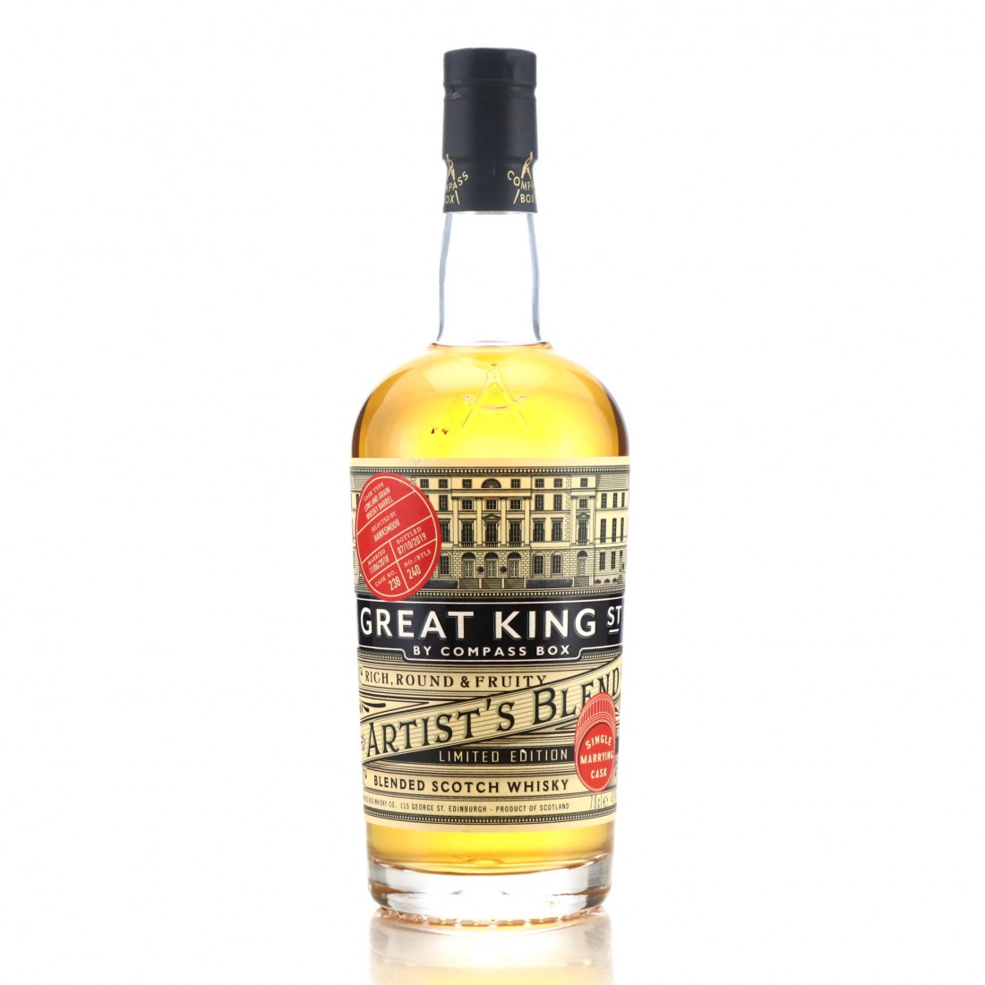 Compass Box Great King Street Single Cask Artists Blend Hawksmoor