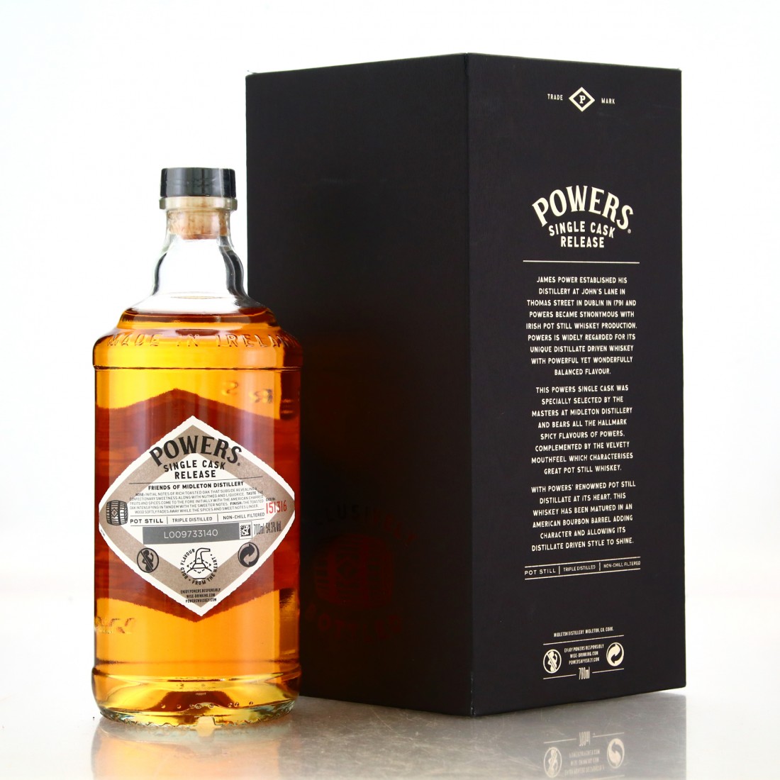 Powers 2007 Single Cask 12 Year Old #151316 / Friends of Midleton ...