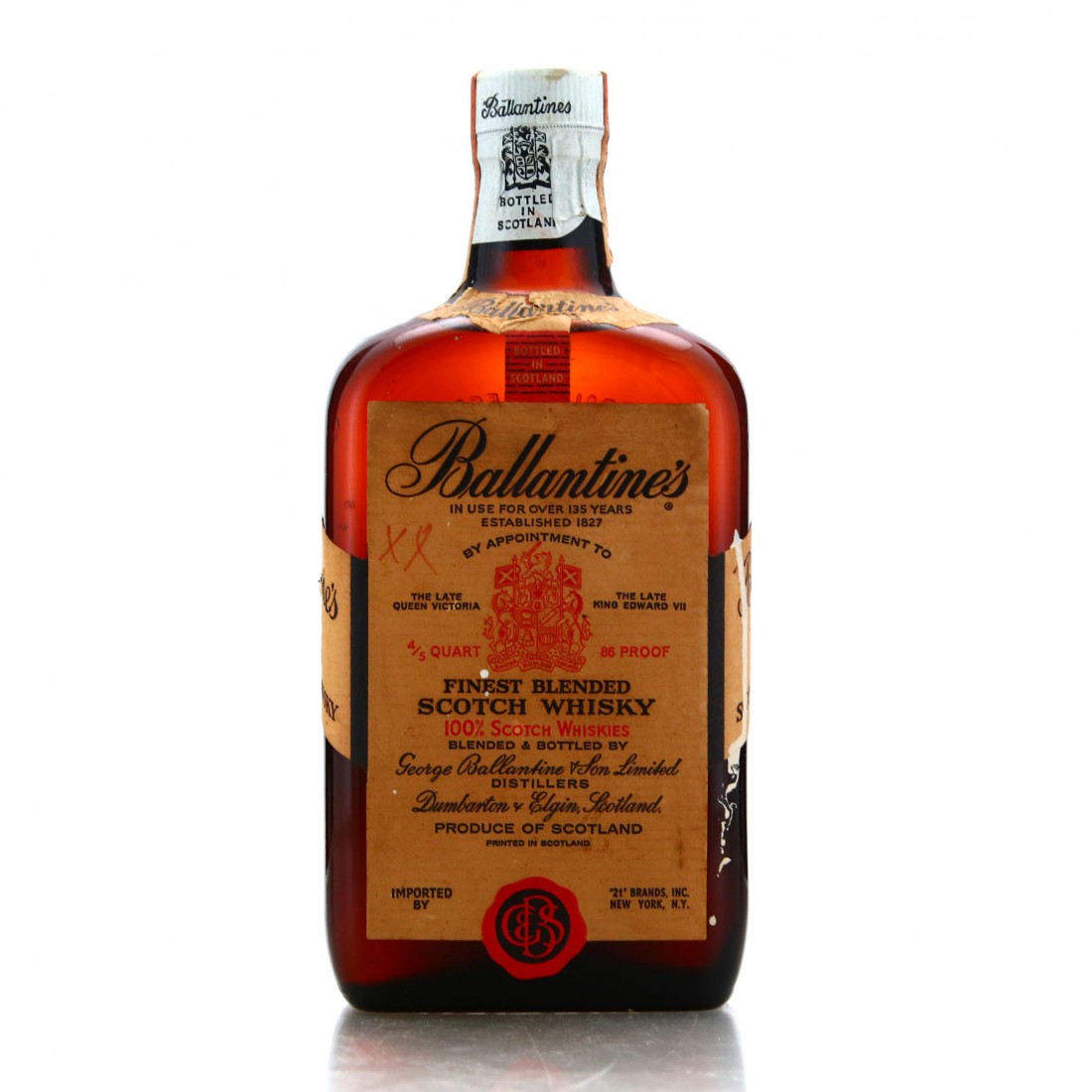 Ballantines Finest Scotch Whisky 1960s Whisky Auctioneer