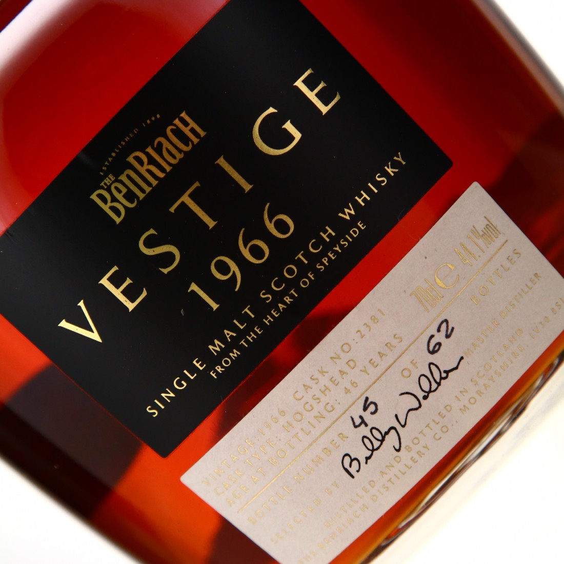 Benriach 1966 Vestige 46 Year Old #2381 | Whisky Auctioneer