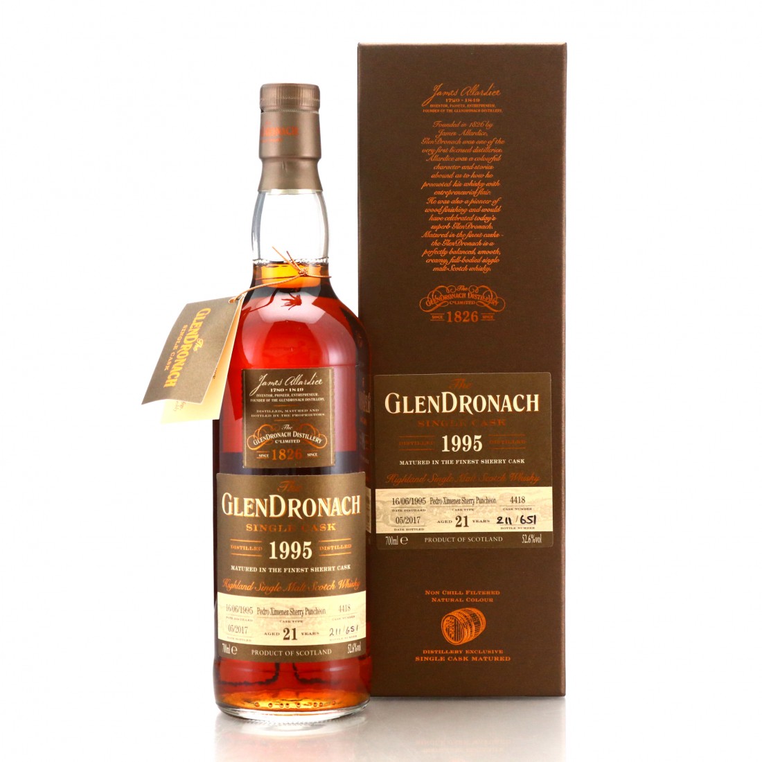 Glendronach 1995 Single PX Cask 21 Year Old #4418 / Batch 15 | Whisky ...