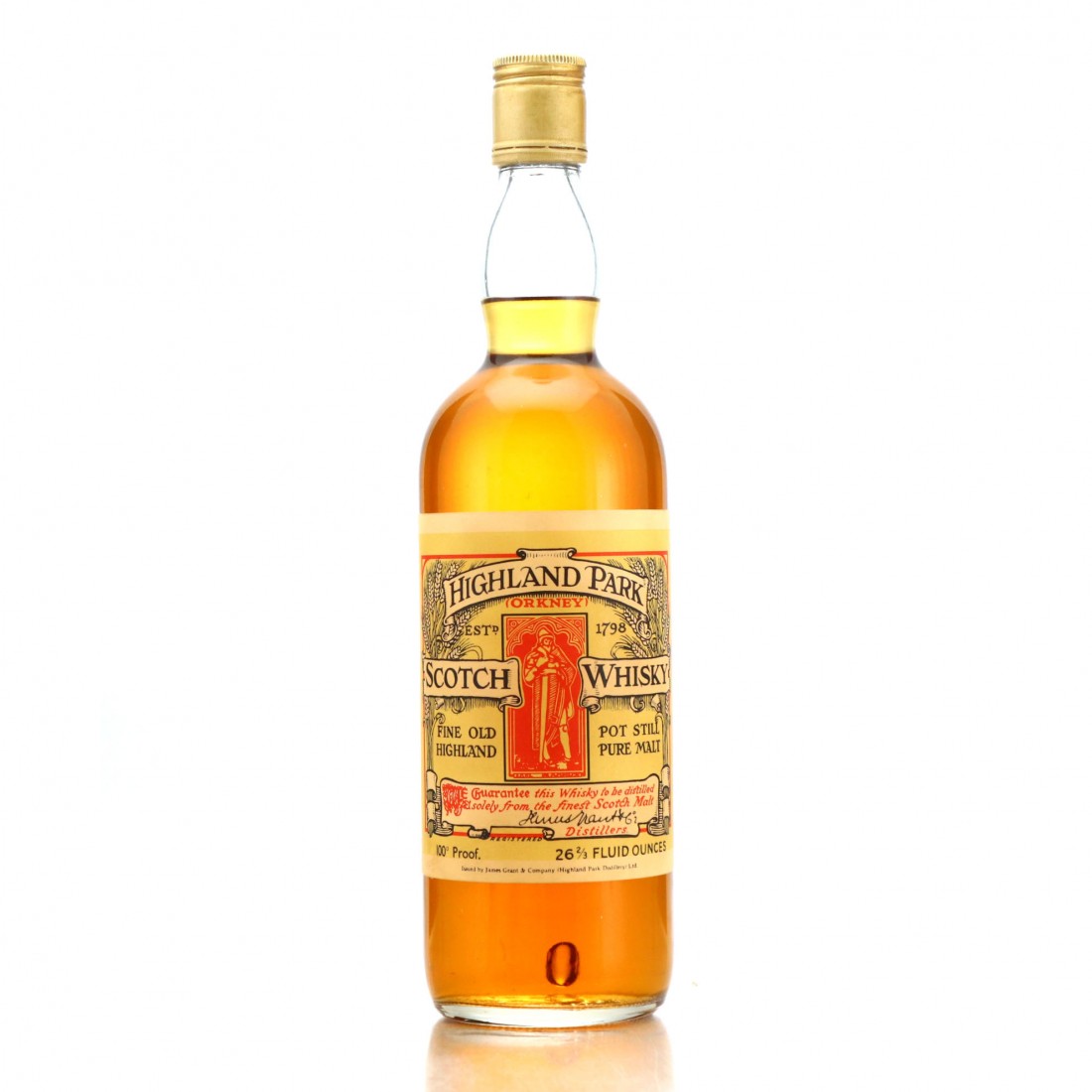 Highland Park Magnus Label 100 Proof 1960s-70s | Whisky Auctioneer
