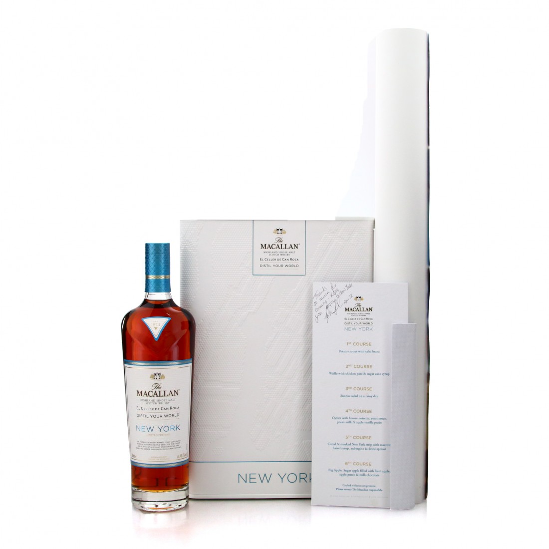 Macallan Distil Your World New York / includes Signed Menu and Poster ...