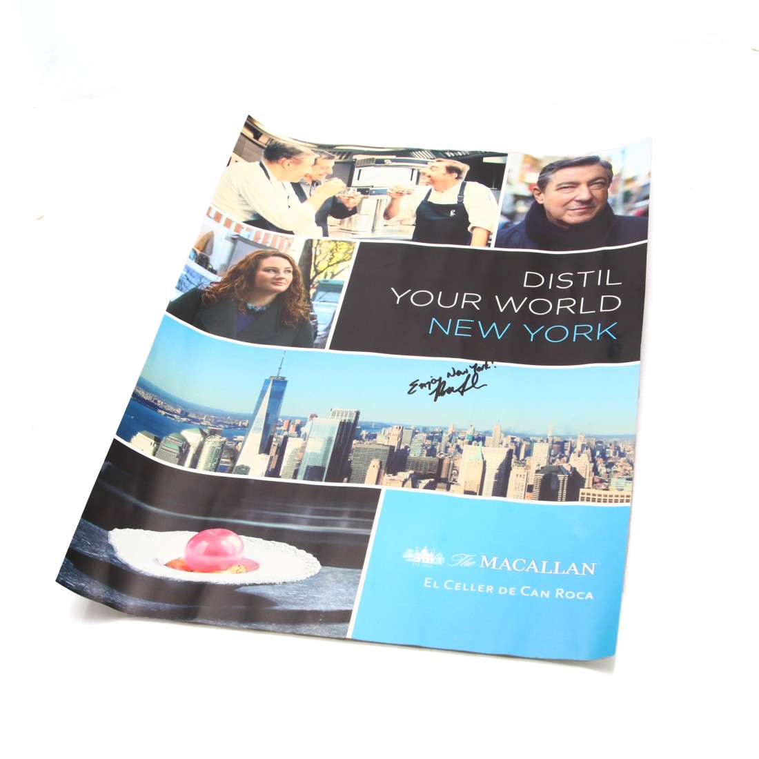 Macallan Distil Your World New York / includes Signed Menu and Poster ...