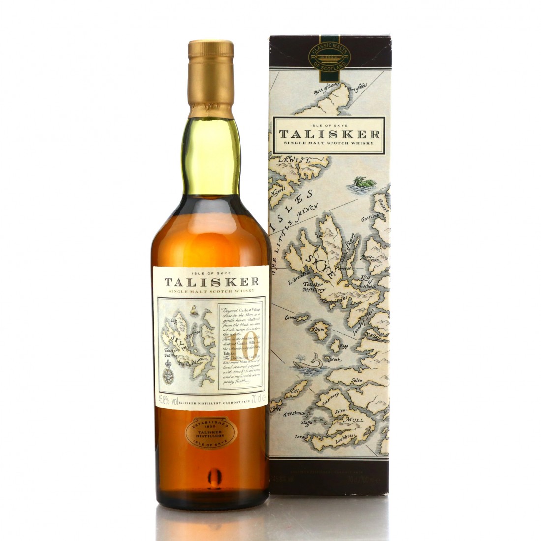 Talisker 10 Year Old Map Label 1990s | Whisky Auctioneer