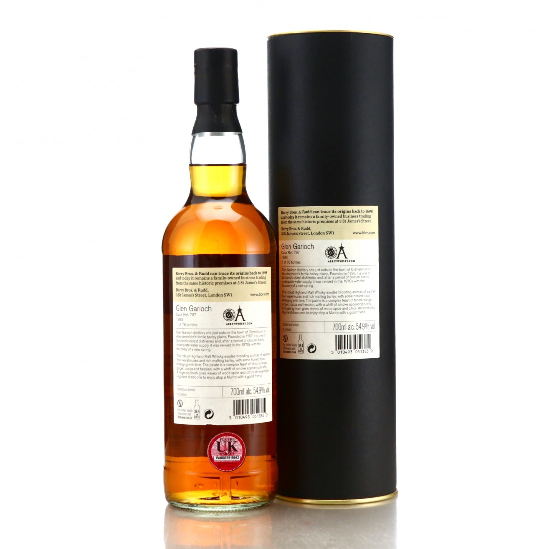 Glen Garioch 1993 Berry Brothers and Rudd 25 Year Old / Abbey Whisky ...