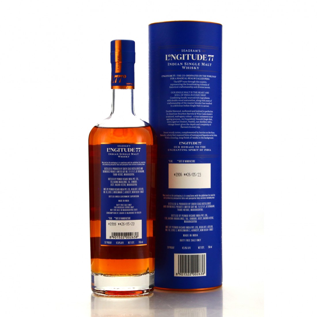 Longitude 77 Indian Single Malt | Whisky Auctioneer