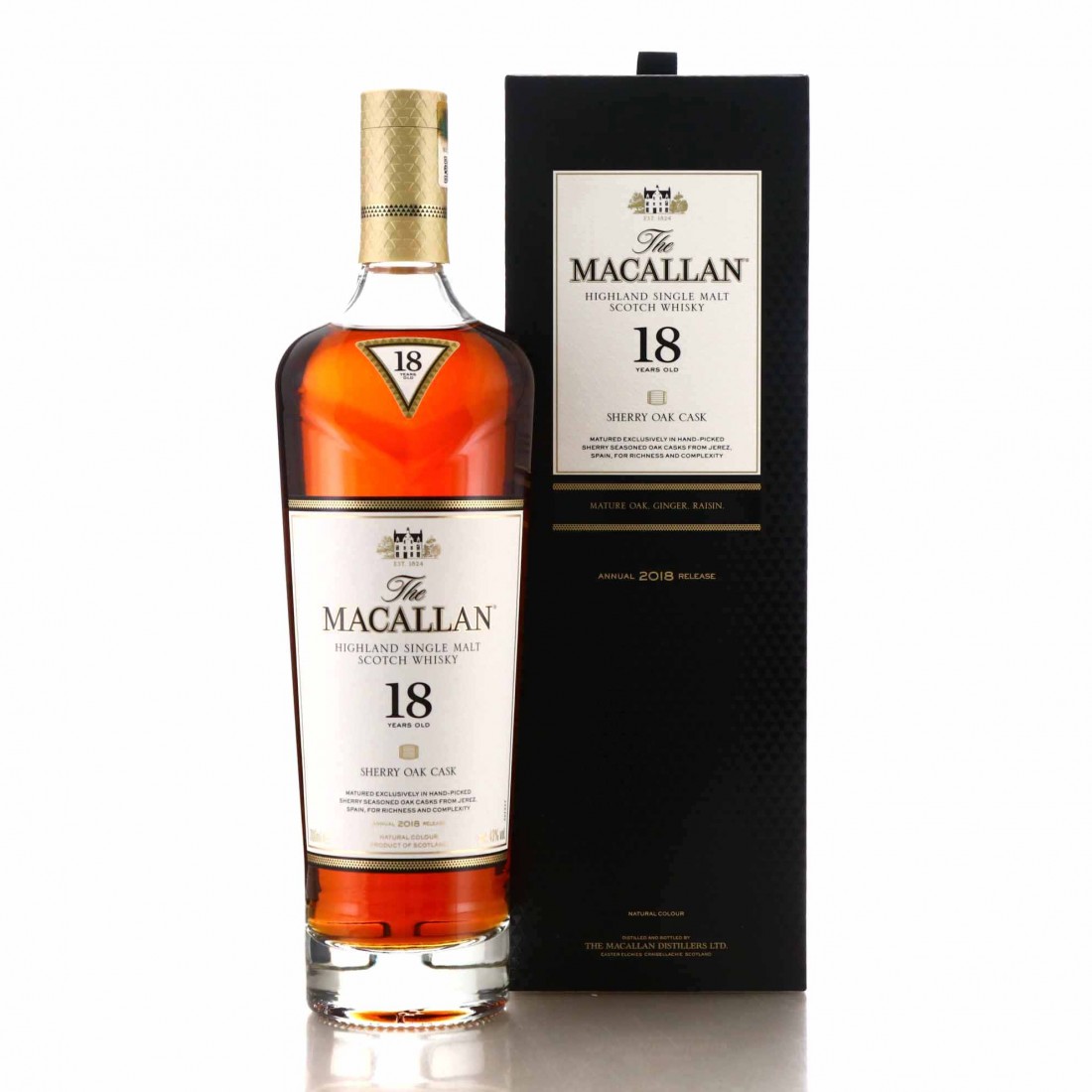 Macallan 18 Year Old Sherry Oak 2018 Release Whisky Auctioneer