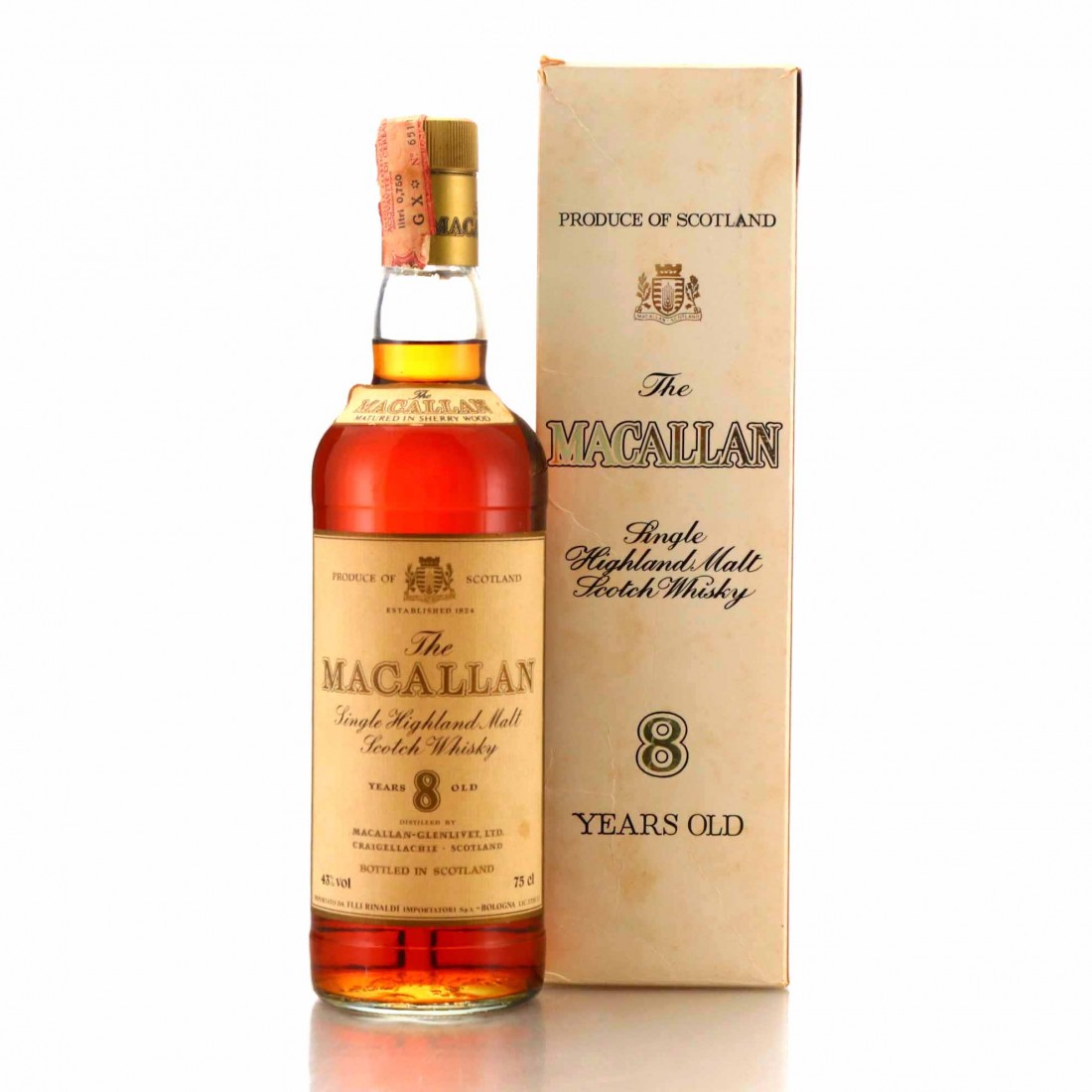 Macallan 8 Year Old early 1980s / Rinaldi Import | Whisky Auctioneer