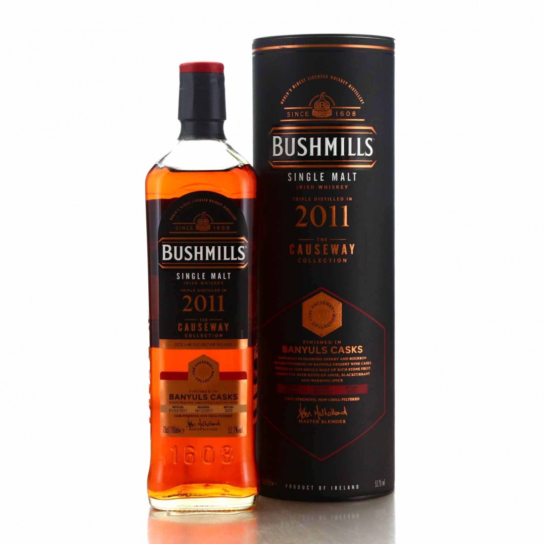 Bushmills 2011 Banyuls Casks Finish / The Causeway Collection | Whisky ...