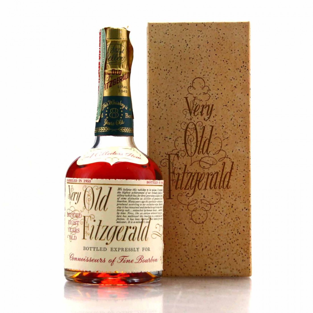Very Old Fitzgerald 1961 Bottled in Bond 8 Year Old 100 Proof Half Pint ...