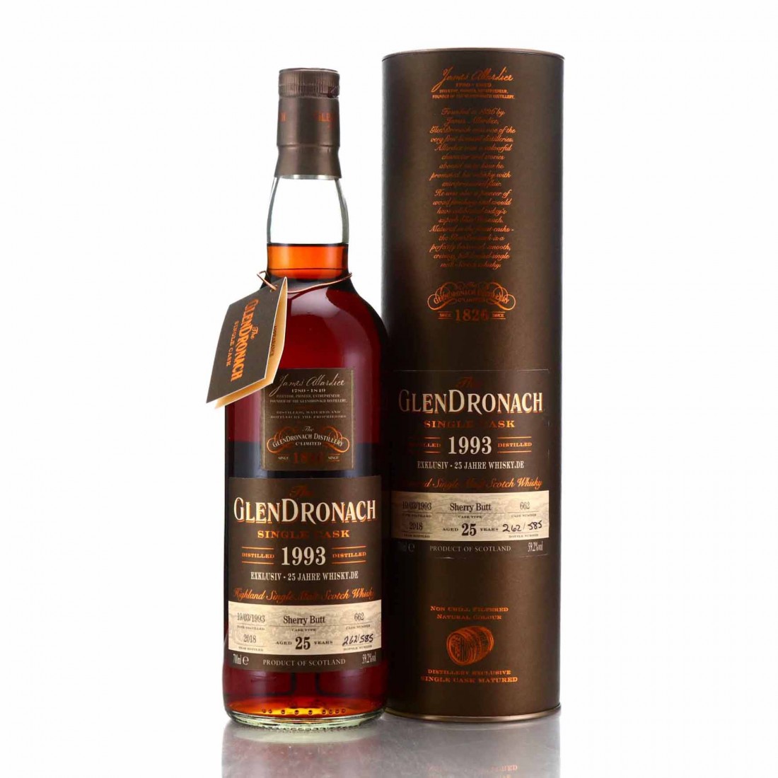 Glendronach 1993 Single Sherry Cask 25 Year Old #662 / Whisky.de ...