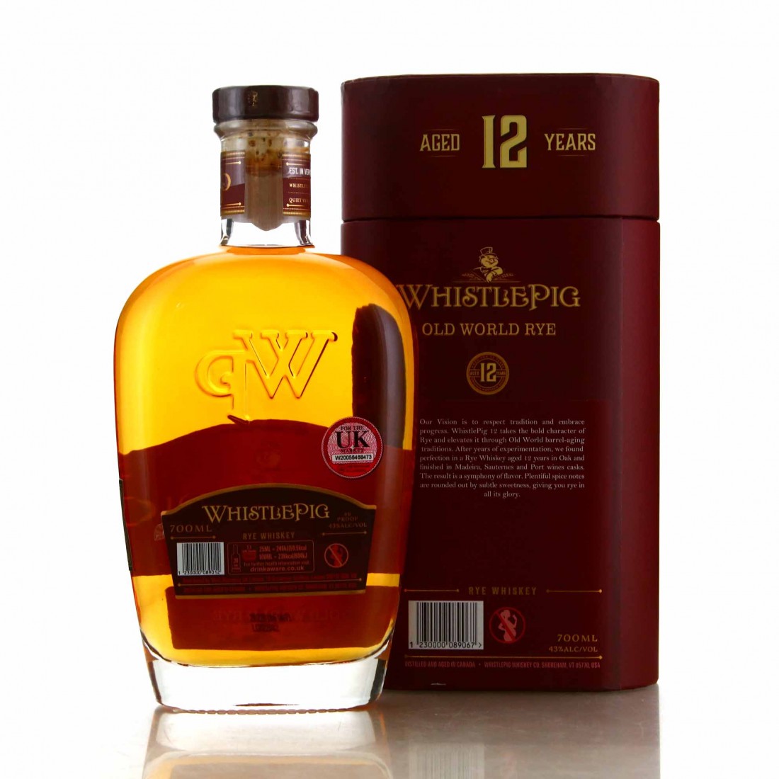 Whistlepig Old World Rye Wine Cask Finish 12 Year Old | Whisky Auctioneer
