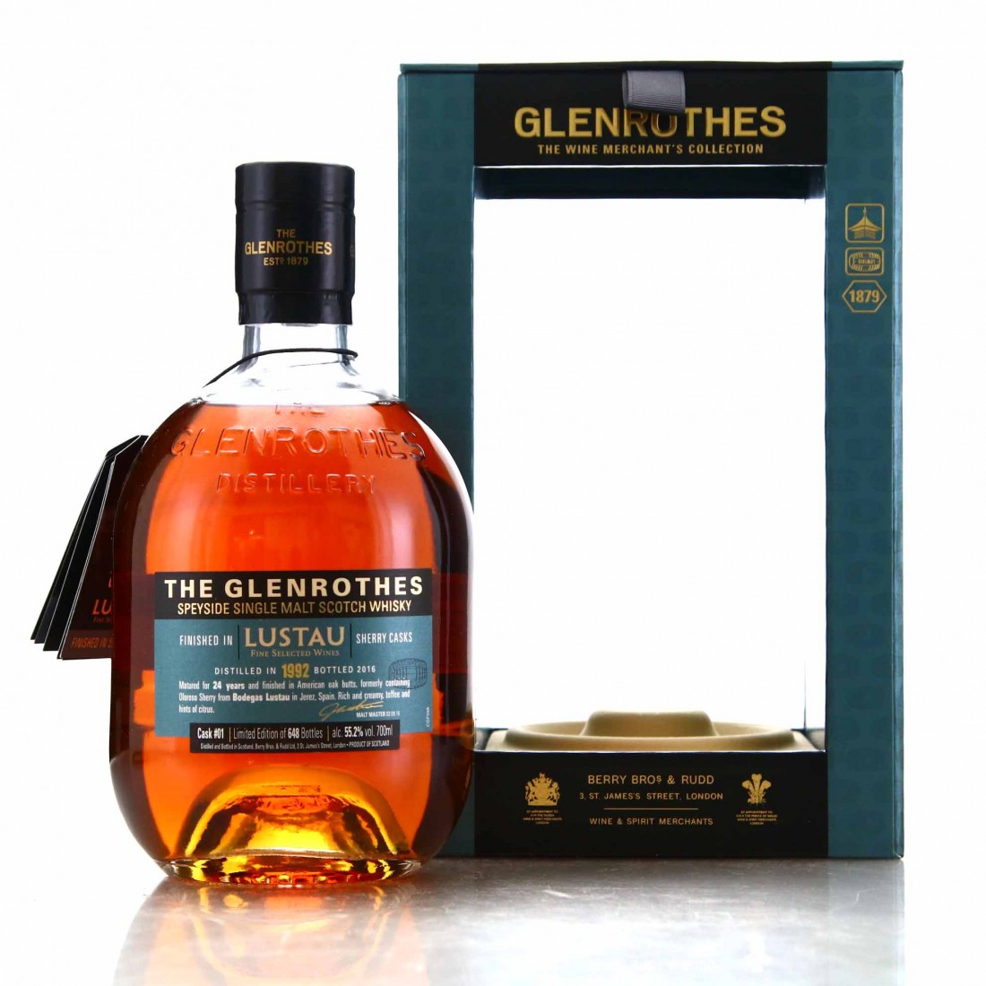 Glenrothes 1992 Single Sherry Cask Finish 24 Year Old #01 / Lustau ...