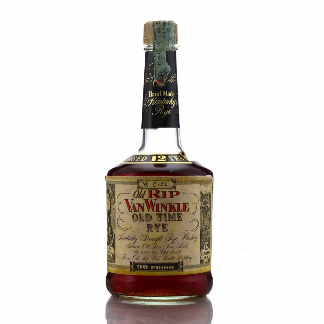 Old Rip Van Winkle 12 Year Old Old Time Rye 2000 / Rinaldi Import ...