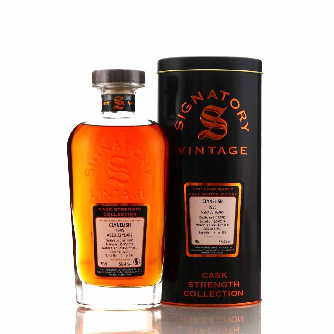 Clynelish 1995 Signatory Vintage 23 Year Old Cask Strength / Bottle No ...