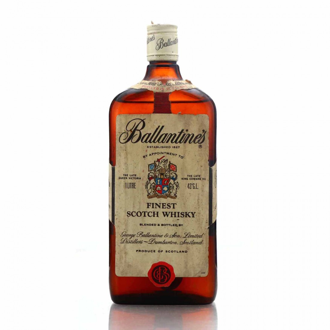 Ballantine's Finest Scotch Whisky 1 Litre 1970s | Whisky Auctioneer