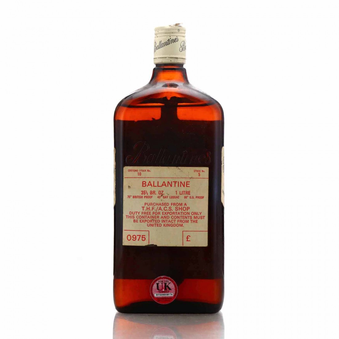 Ballantine's Finest Scotch Whisky 1 Litre 1970s | Whisky Auctioneer