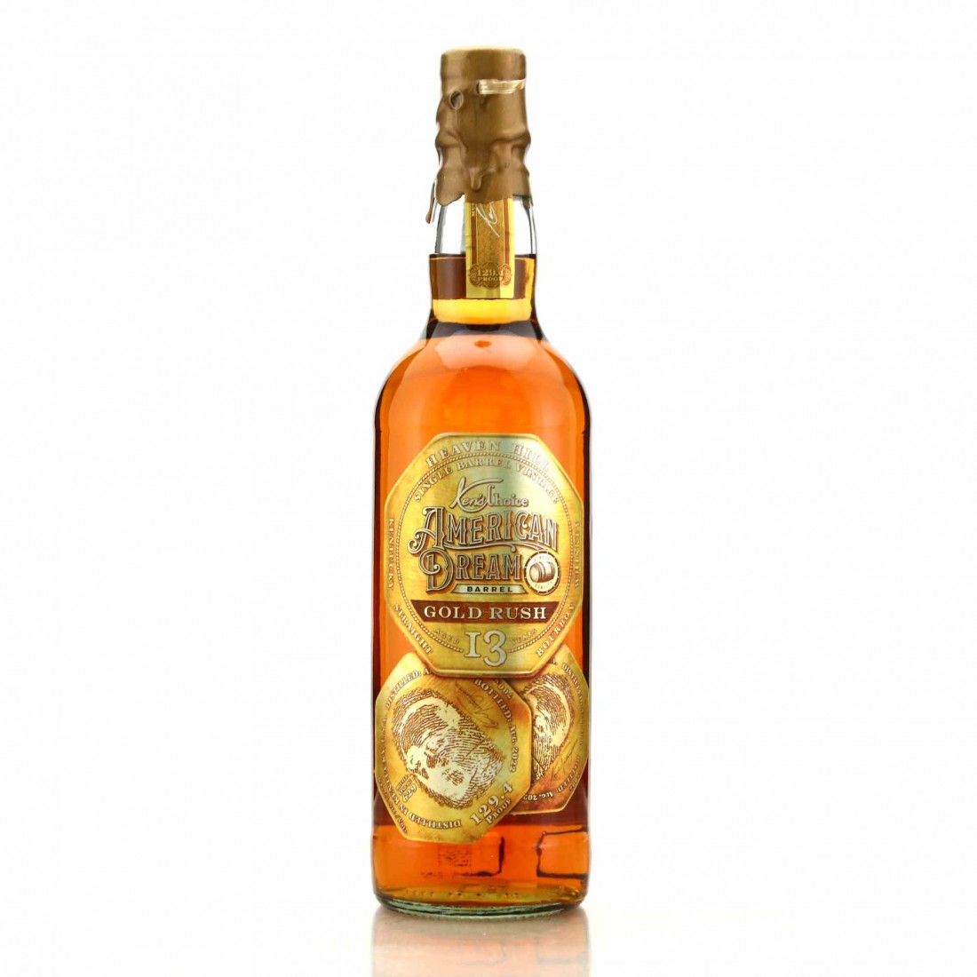 Heaven Hill 13 Year Old Ken's Choice American Dream Barrel Gold Rush ...