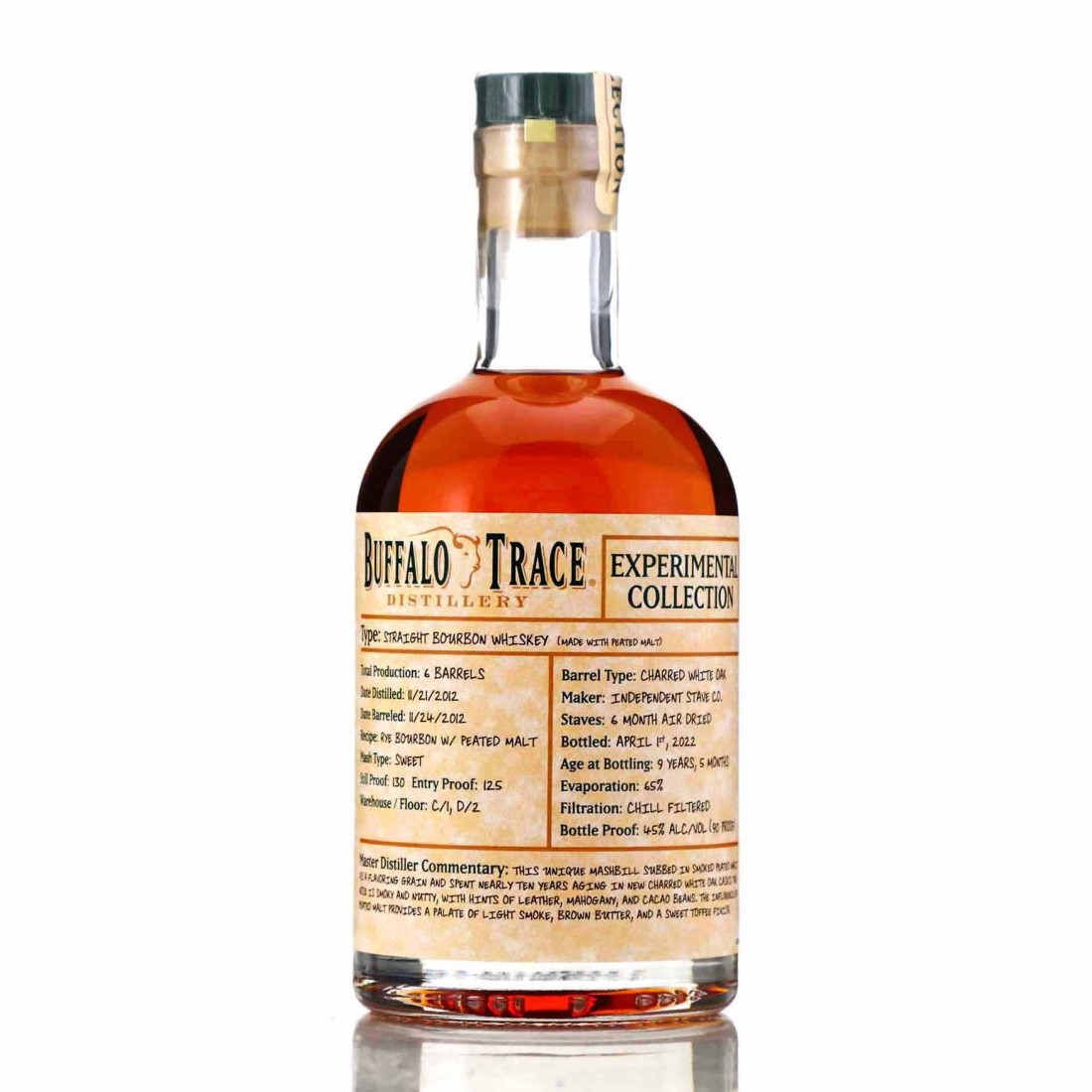 Buffalo Trace 2012 Experimental Collection 9 Year Old 37.5cl / Peated ...