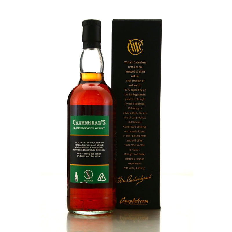 William Cadenhead 20 Year Old Blend Batch #3 | Whisky Auctioneer