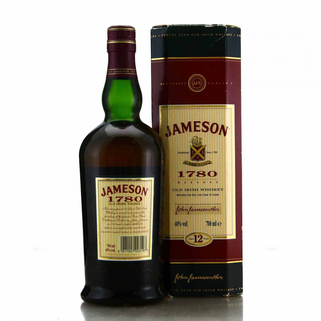 Jameson '1780' 12 Year Old 1990s | Whisky Auctioneer