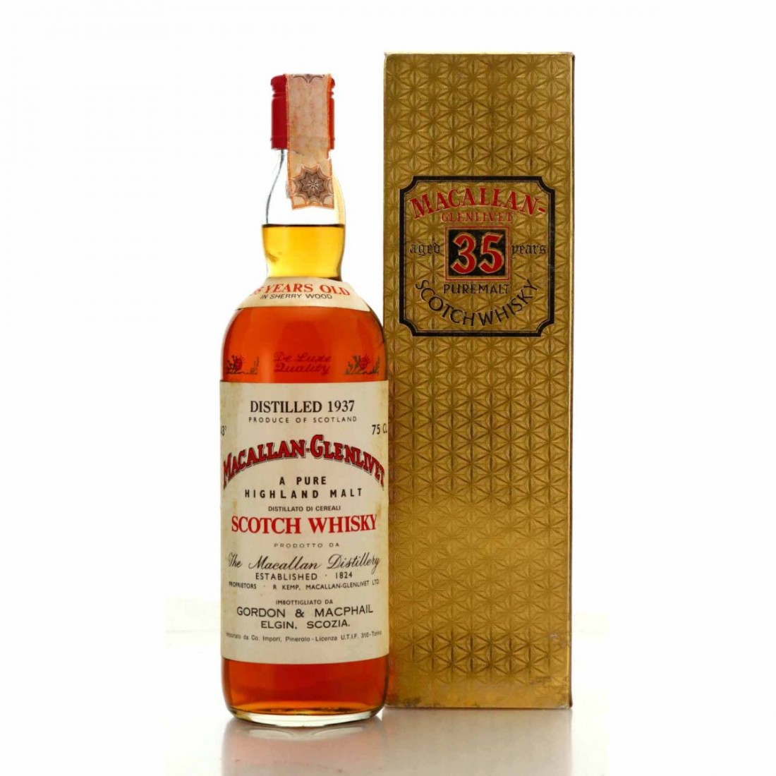 Macallan 1937 Gordon and MacPhail 35 Year Old / Edward & Edward ...
