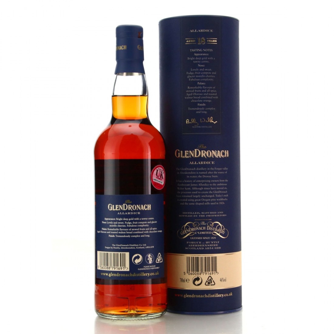 Glendronach 18 Year Old Allardice 2018 Release | Whisky Auctioneer