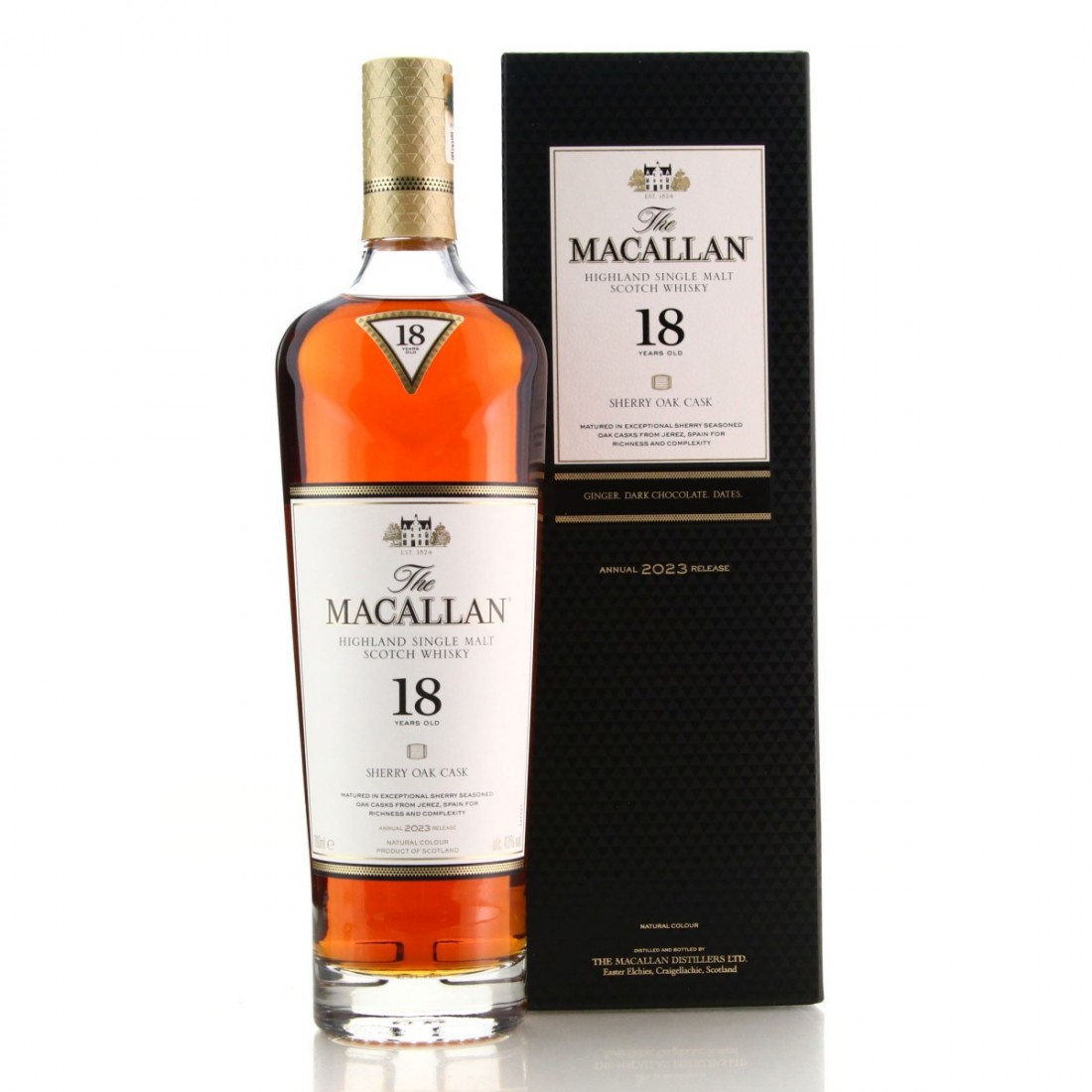 Macallan 18 Year Old Sherry Oak 2023 Release | Whisky Auctioneer