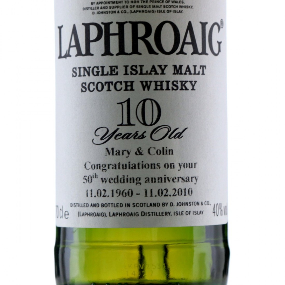 Laphroaig 10 Year Old / Personalised Label | Whisky Auctioneer
