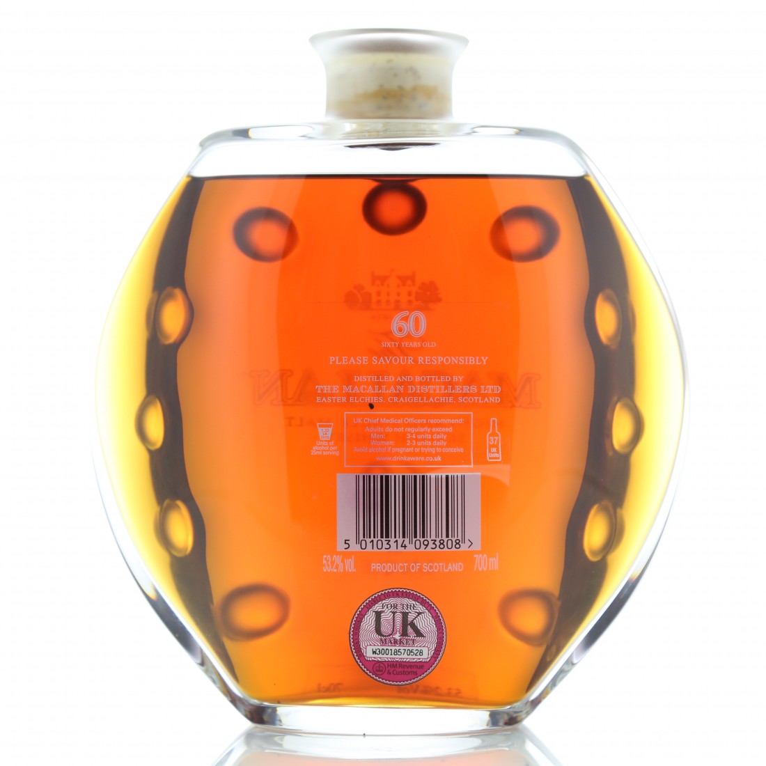 Macallan 60 Year Old Lalique Six Pillars Collection No.4 | Whisky ...