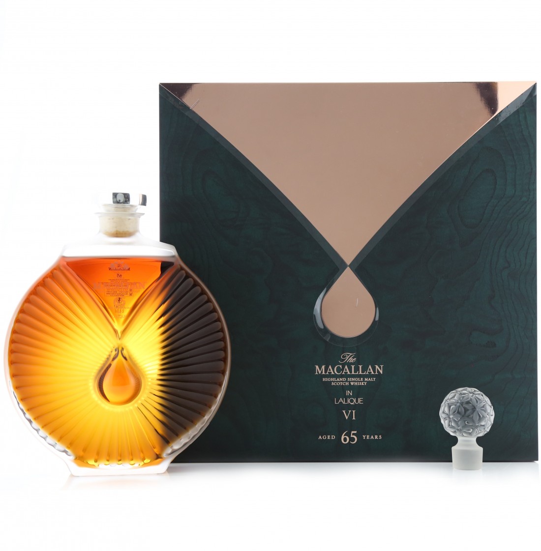 Macallan 65 Year Old Lalique Six Pillars Collection No.6 / Bottle 2 ...