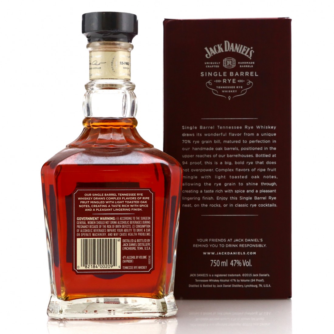 Jack Daniel's Single Barrel Rye 2015 | Whisky Auctioneer