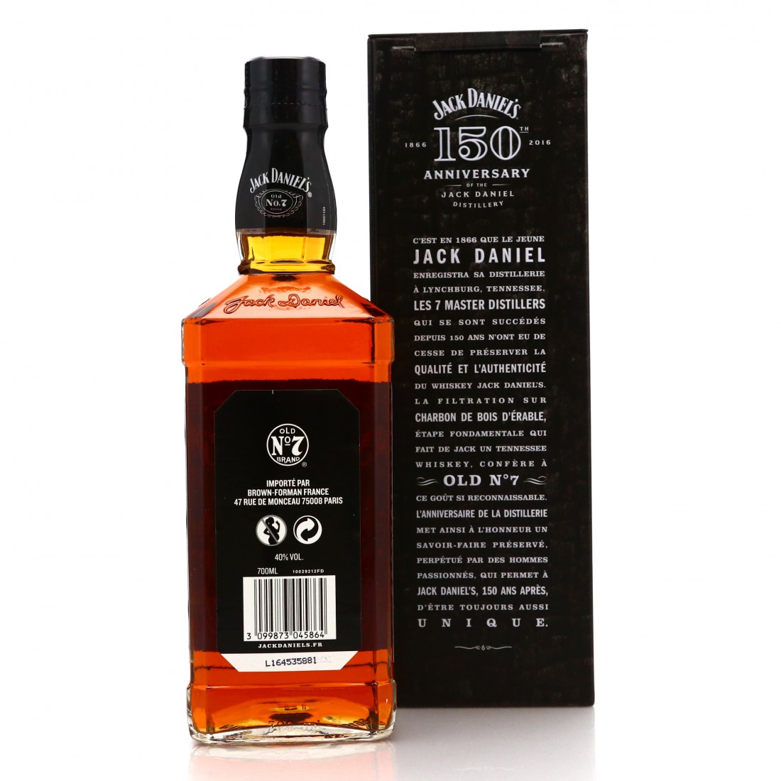 Jack Daniel's Old No.7 Brand 70cl / 150th Anniversary of the JD ...