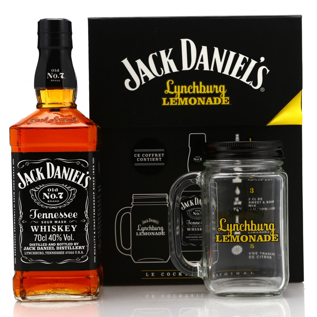Jack Daniel's Old No.7 Brand 80 Proof 70cl / Lynchburg Lemonade Gift ...