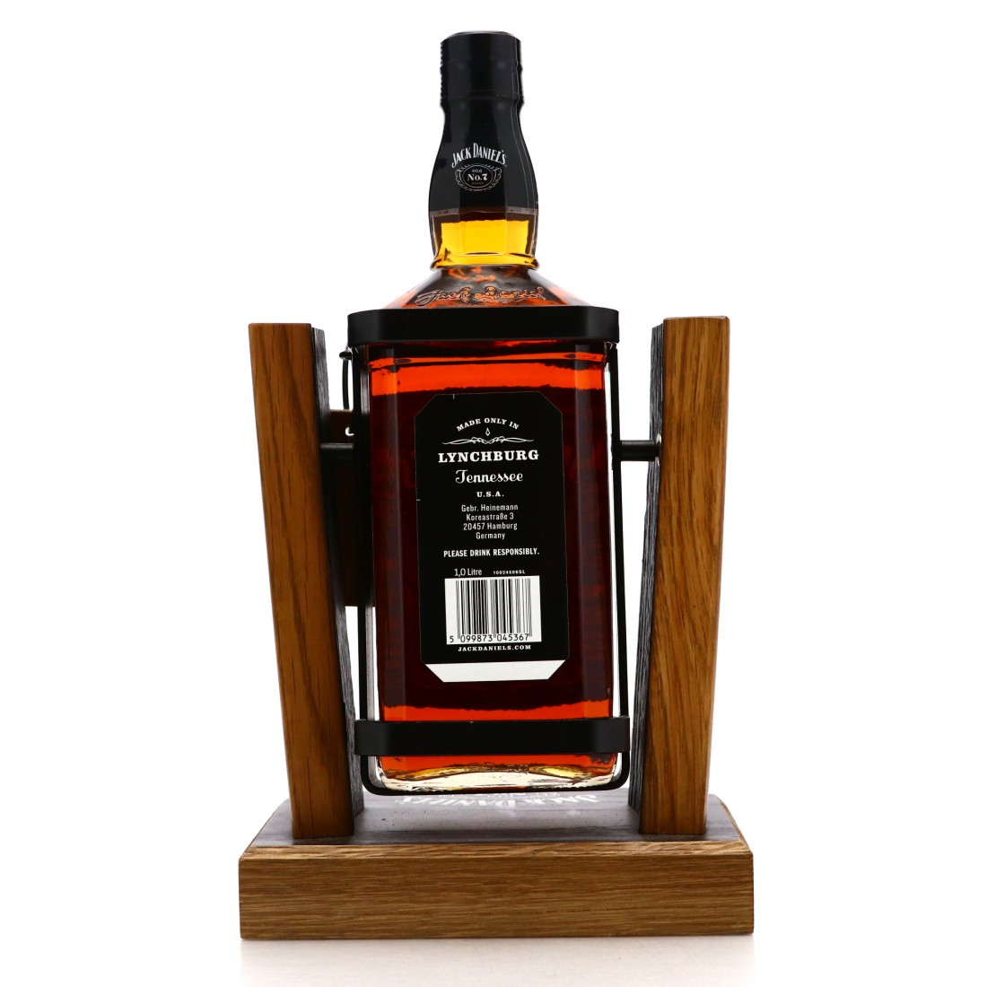 Jack Daniel's Old No.7 Brand 80 Proof 1 Litre / includes Pouring Cradle ...