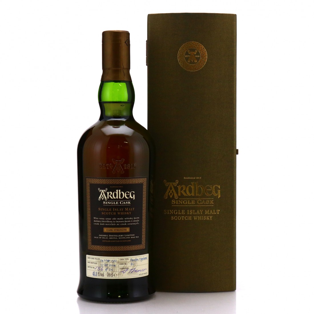 Ardbeg 1972 Single Bourbon Cask #861 | Whisky Auctioneer
