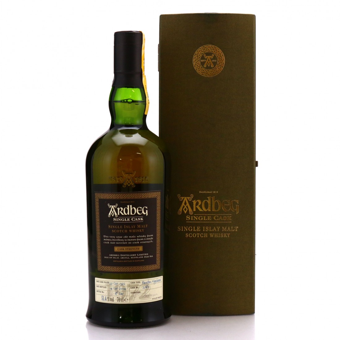 Ardbeg 1972 Single Bourbon Cask #2780 / Ping No.1 | Whisky Auctioneer