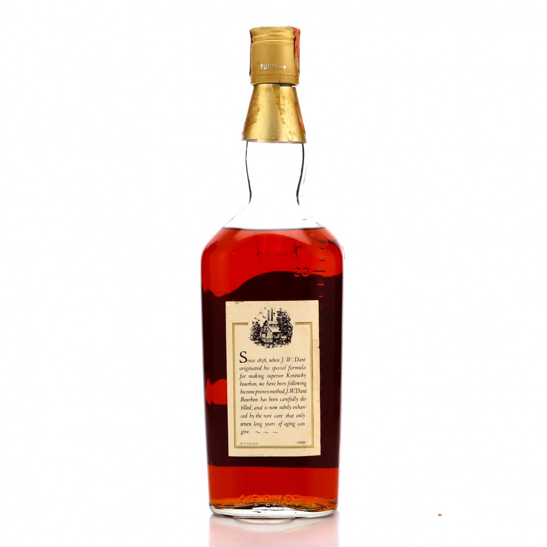 J.W. Dant 7 Year Old Kentucky Straight Bourbon 1969 | Whisky Auctioneer