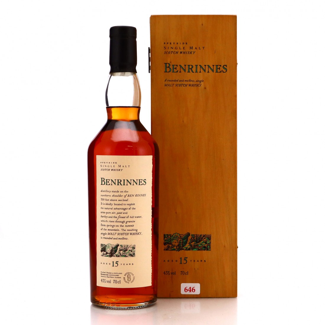 Benrinnes 15 Year Old Flora and Fauna / Wooden Box | Whisky Auctioneer