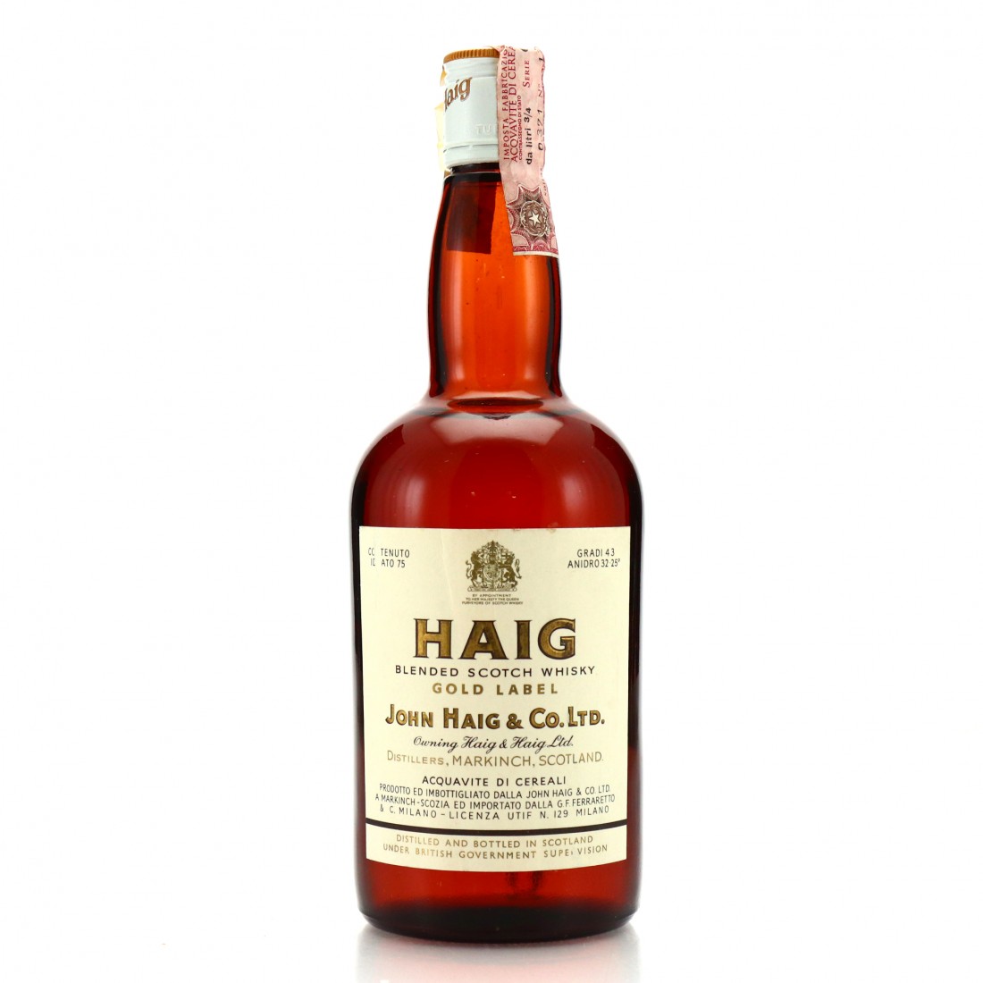 Haig Gold Label Scotch Whisky 1960s | Whisky Auctioneer