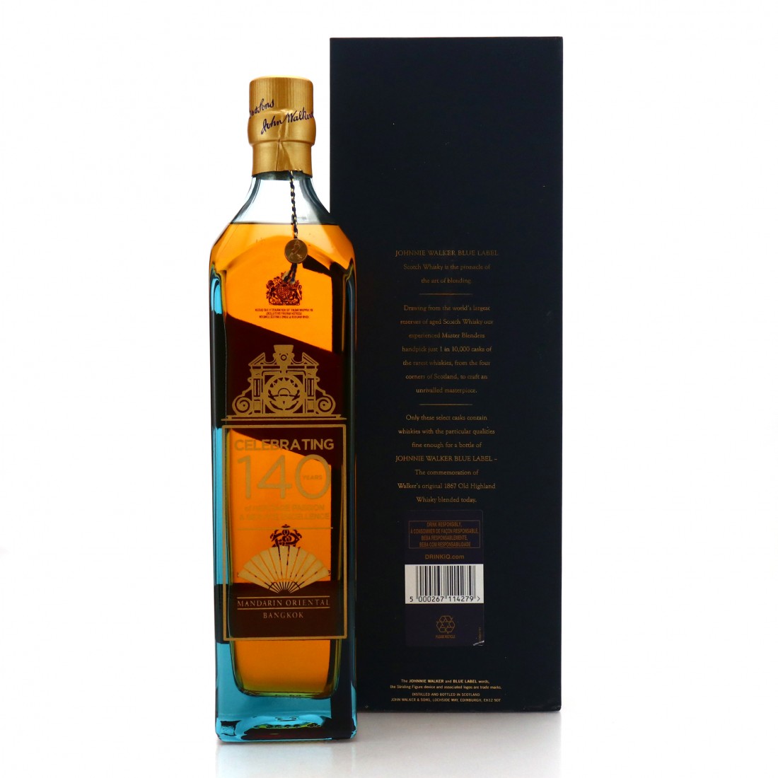 Johnnie Walker Blue Label 75cl / 140th Anniversary Mandarin Oriental ...