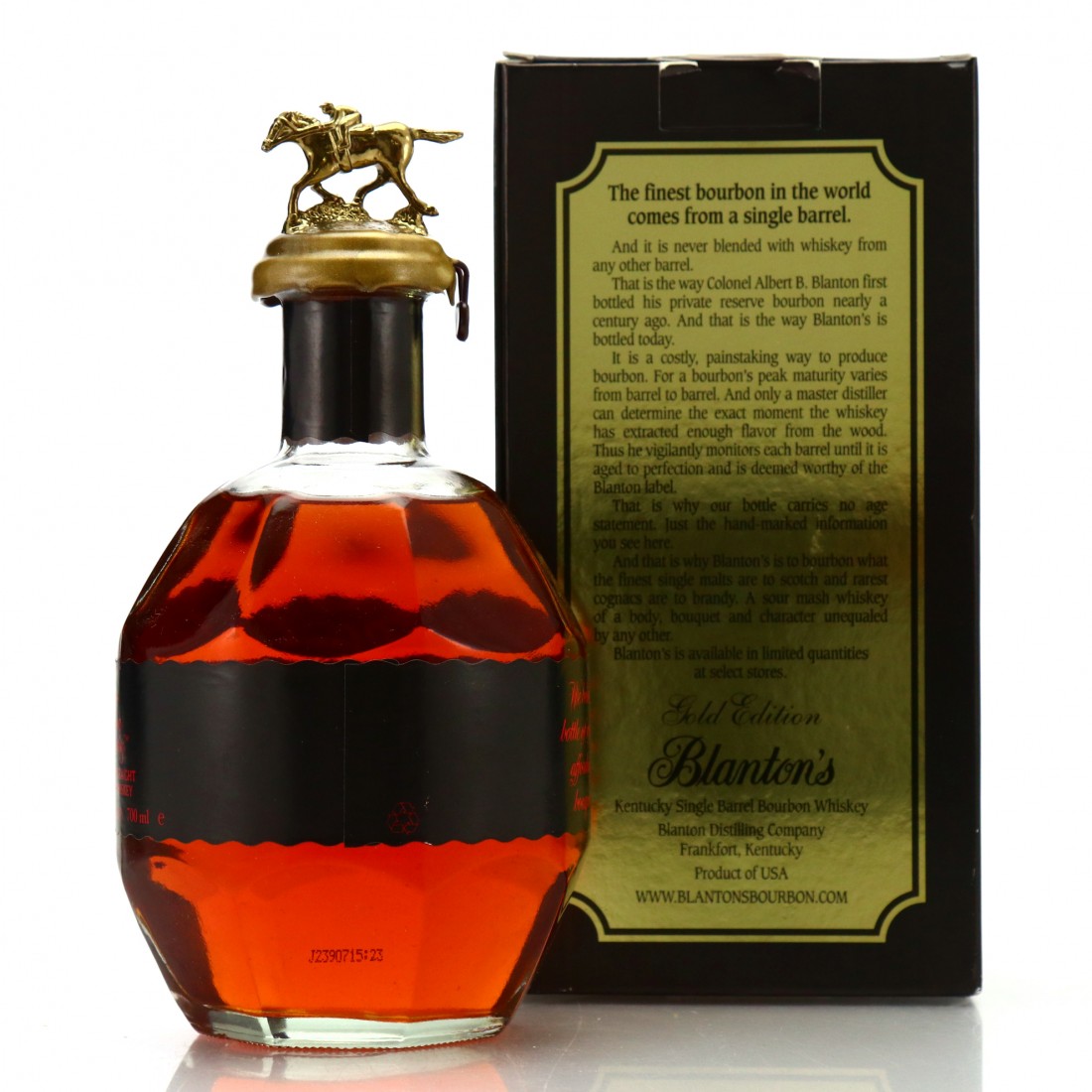 Blanton's 1999 Single Barrel Gold Edition 70cl / The Collector's ...