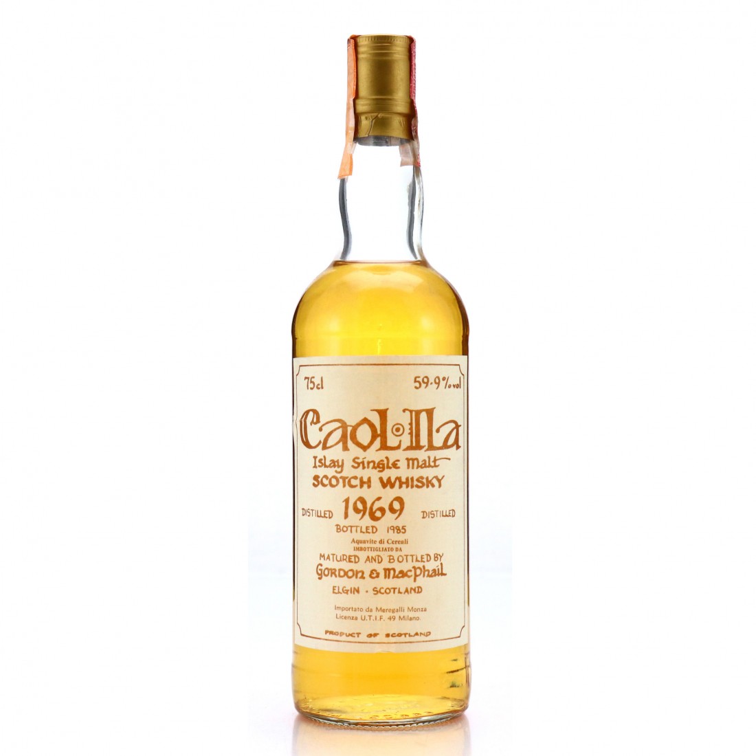 Caol Ila 1969 Gordon and MacPhail Cask Strength Celtic Label ...